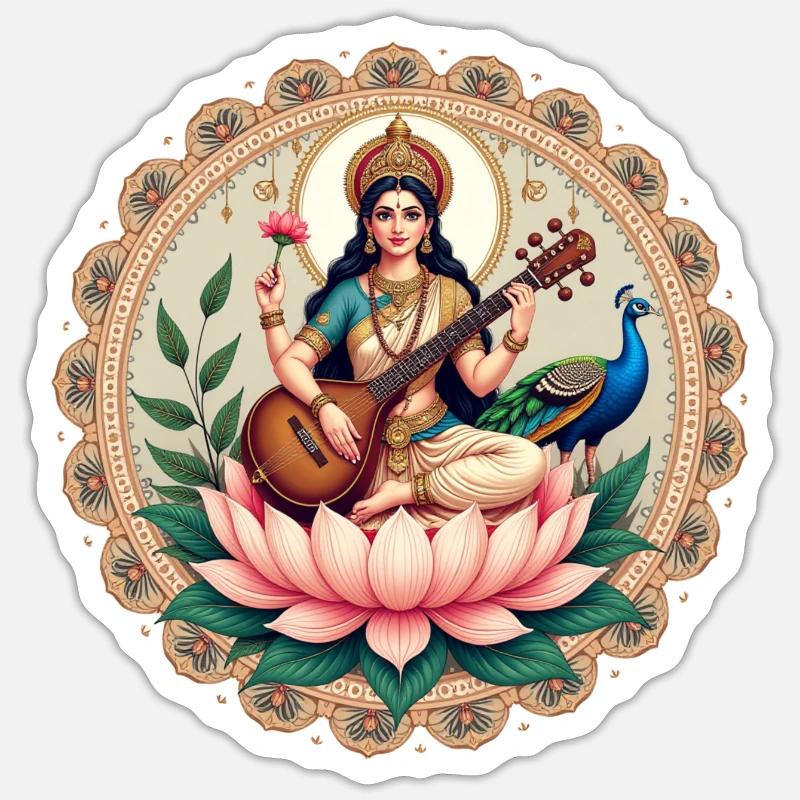Saraswati Stickers | Unique Designs | Spreadshirt