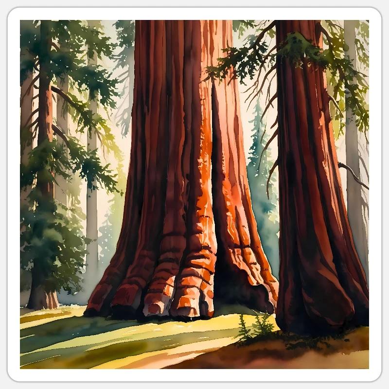 Redwood Stickers | Unique Designs | Spreadshirt