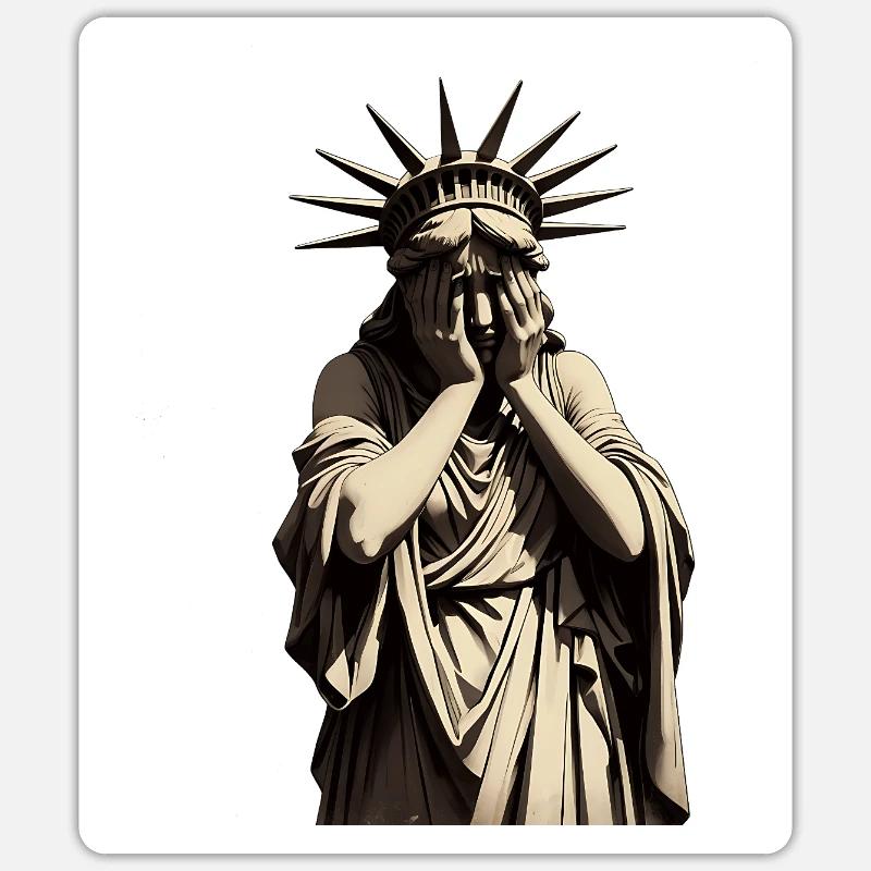 Lady Liberty Stickers | Unique Designs | Spreadshirt