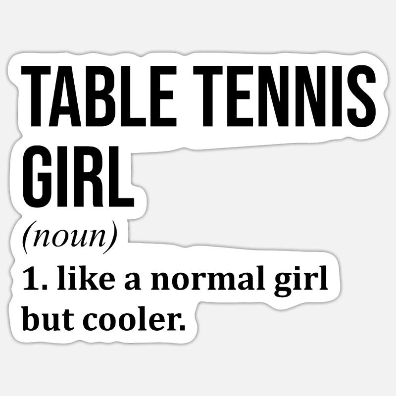 Table Tennis Stickers | Unique Designs | Spreadshirt