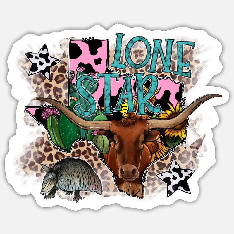 Lone Star Stickers | Unique Designs | Spreadshirt