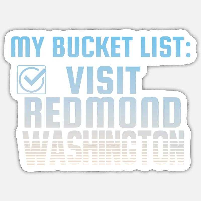 Redmond Stickers | Unique Designs | Spreadshirt