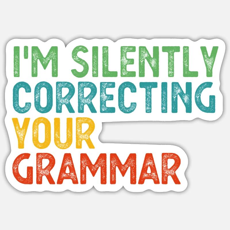 Grammar Stickers | Unique Designs | Spreadshirt