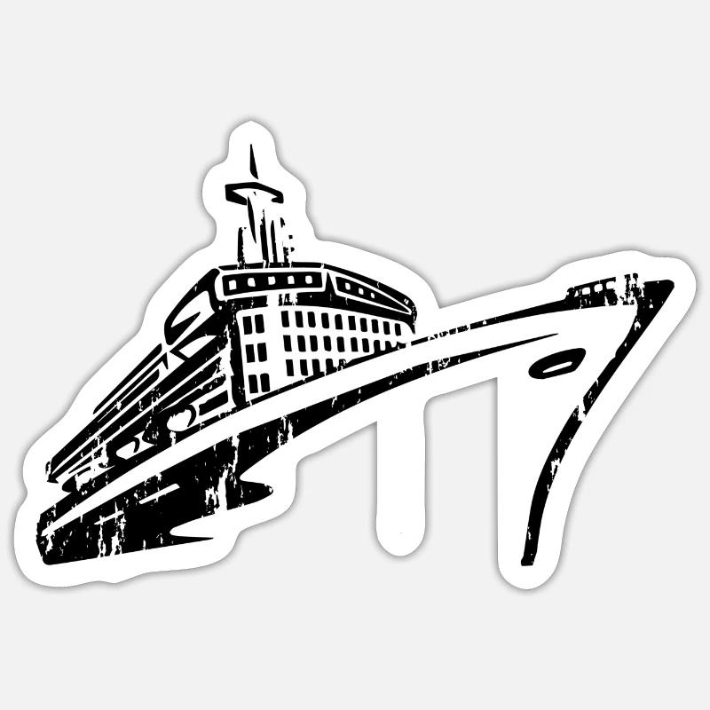 Cruise Ship Stickers | Unique Designs | Spreadshirt
