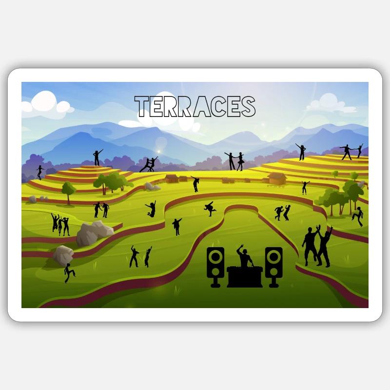 Terrace Stickers | Unique Designs | Spreadshirt