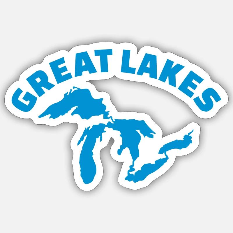 Great-lakes Stickers | Unique Designs | Spreadshirt