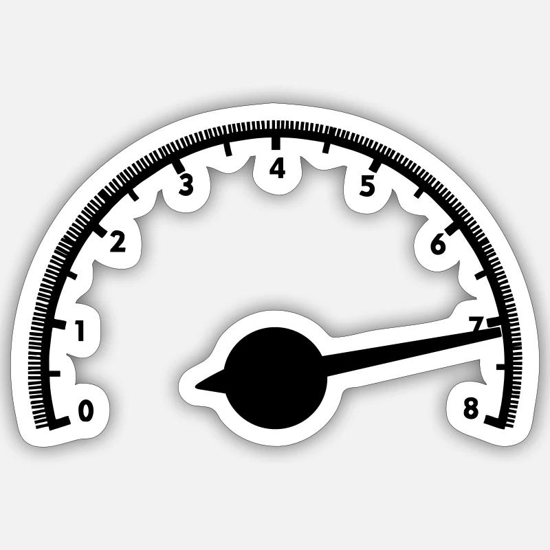 Tachometer Stickers | Unique Designs | Spreadshirt