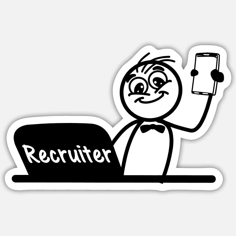 Recruiter Stickers | Unique Designs | Spreadshirt