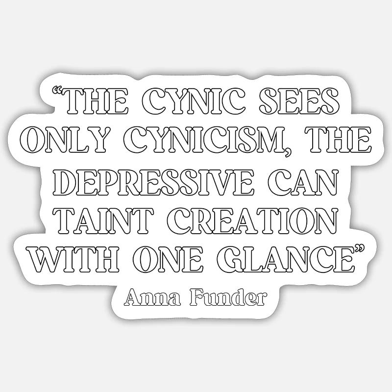 Cynical Stickers | Unique Designs | Spreadshirt