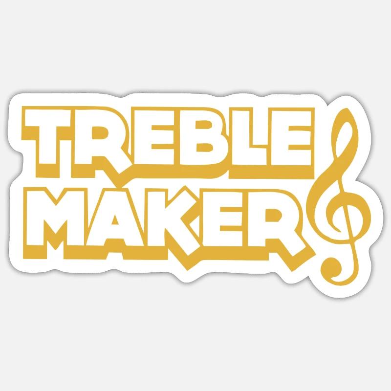 Treble-maker Stickers | Unique Designs | Spreadshirt