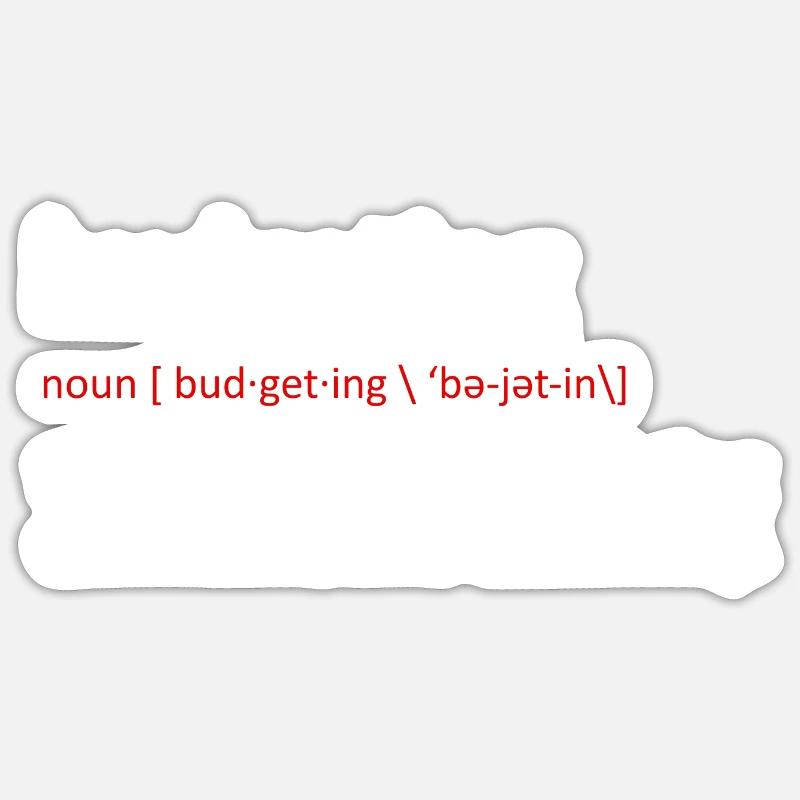 Budgeting Stickers | Unique Designs | Spreadshirt