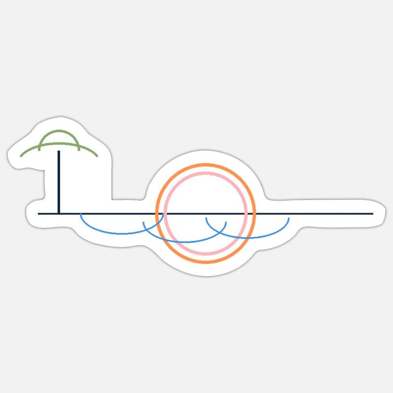 Waterline Stickers | Unique Designs | Spreadshirt