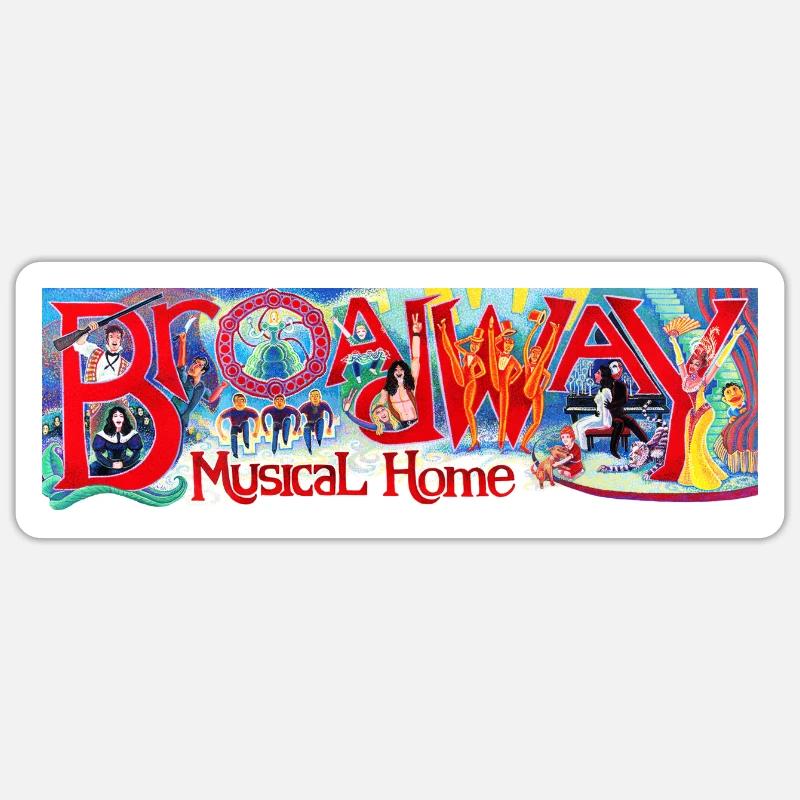 Broadway-musical Stickers | Unique Designs | Spreadshirt