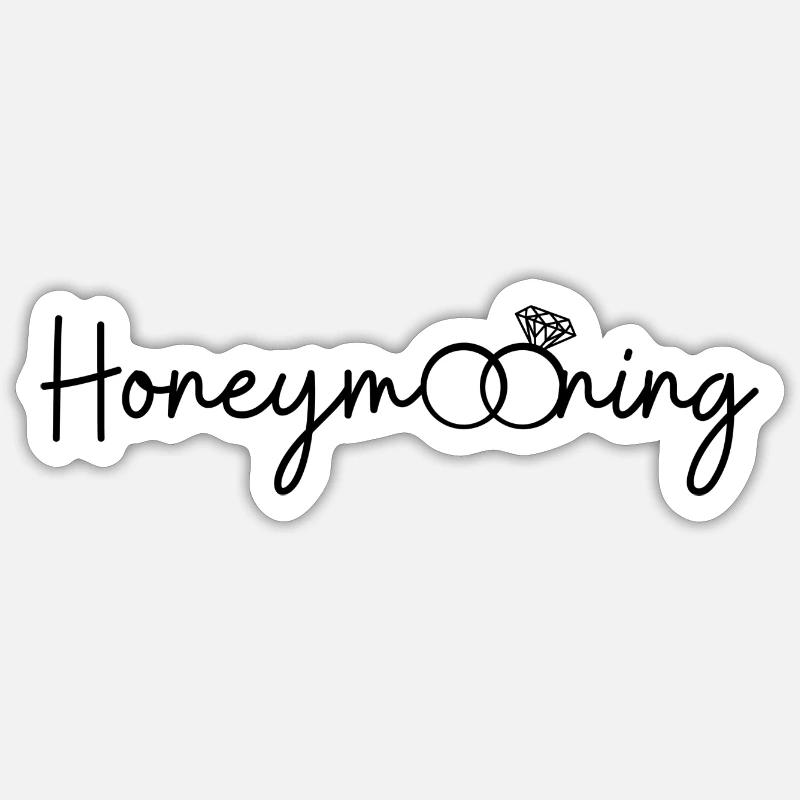 Honeymoon Stickers | Unique Designs | Spreadshirt