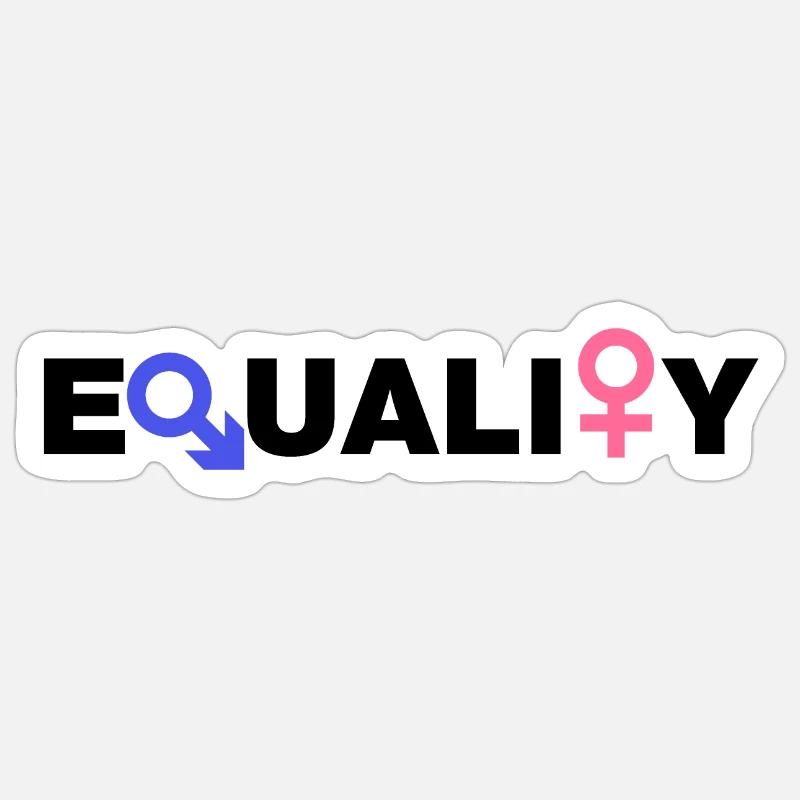 Gender-equality Stickers | Unique Designs | Spreadshirt
