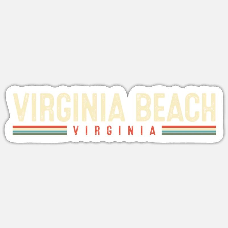 Virginia Beach Stickers | Unique Designs | Spreadshirt