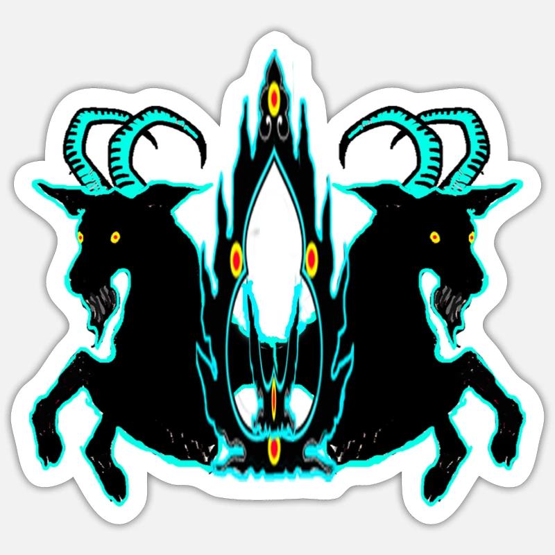 Black-goat Stickers | Unique Designs | Spreadshirt