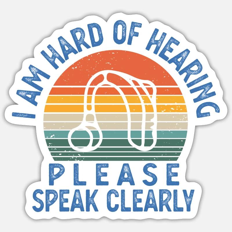 Hearing Stickers | Unique Designs | Spreadshirt