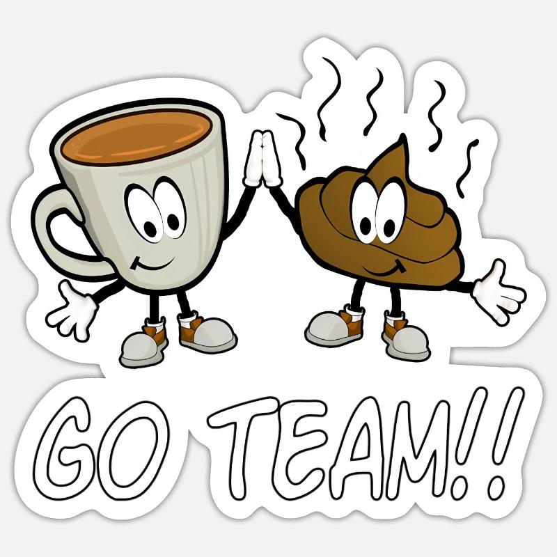 Cartoon-poop Stickers | Unique Designs | Spreadshirt