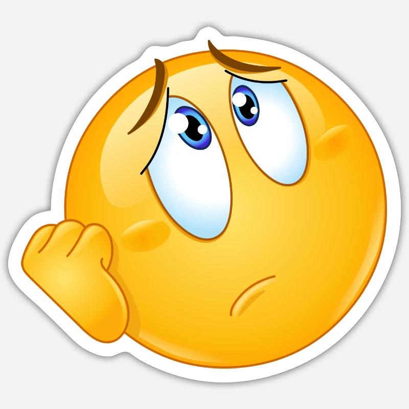 Worried Stickers | Unique Designs | Spreadshirt
