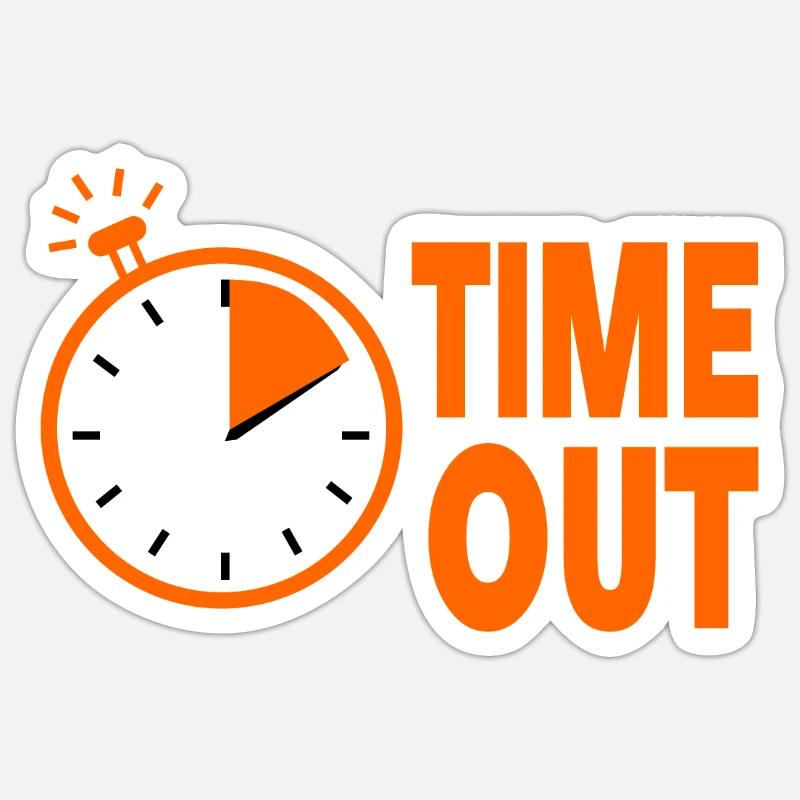 Time Out Stickers | Unique Designs | Spreadshirt