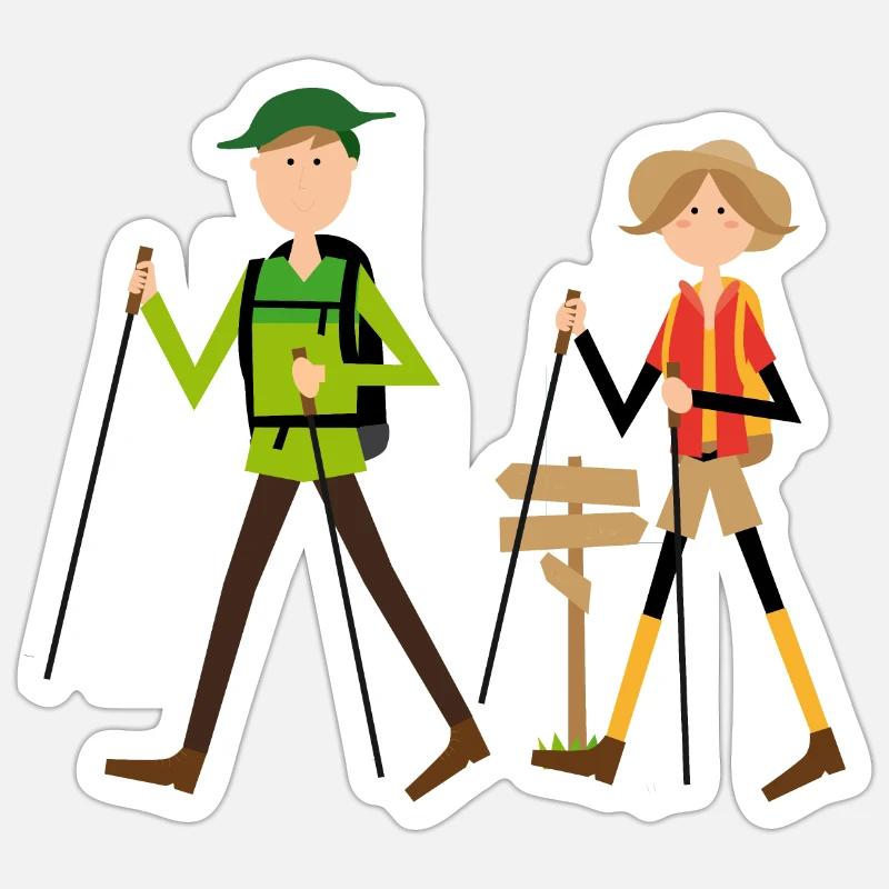 Hikers Stickers | Unique Designs | Spreadshirt