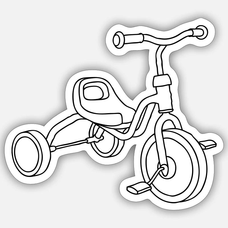 Tricycle Stickers | Unique Designs | Spreadshirt
