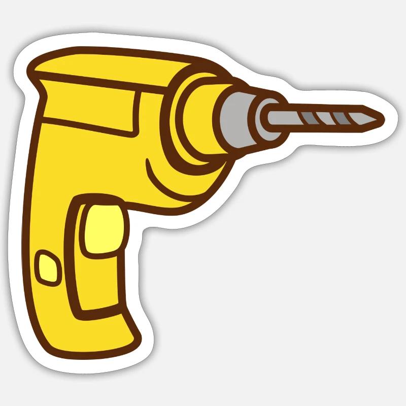 Drilling-machine Stickers | Unique Designs | Spreadshirt