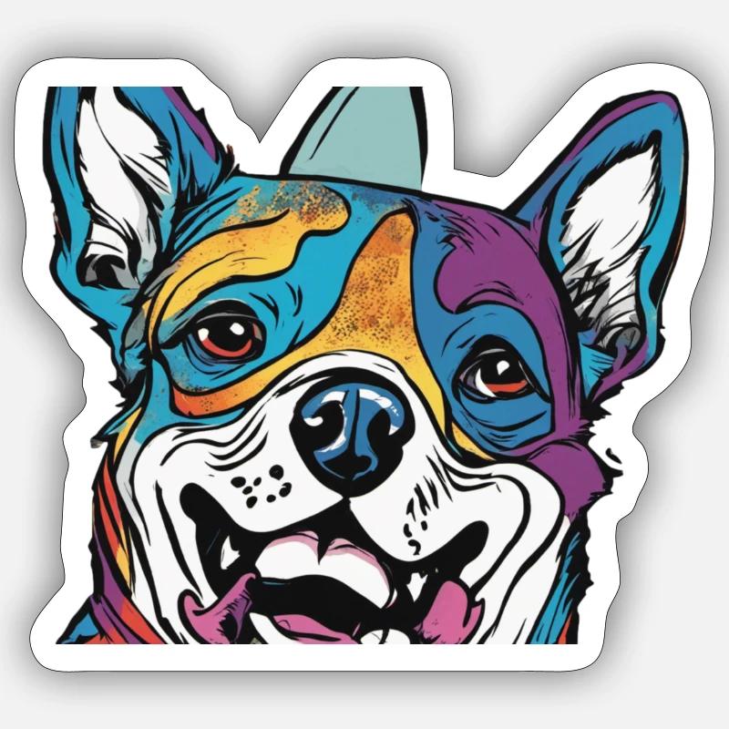 Companion Dog Stickers | Unique Designs | Spreadshirt