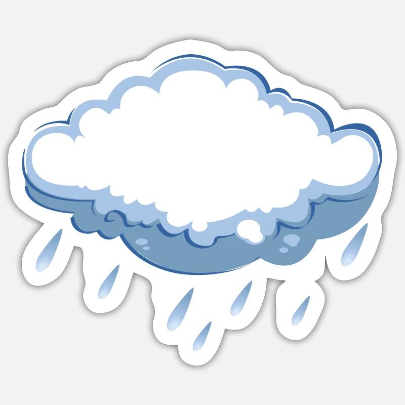 Rain Cloud Stickers | Unique Designs | Spreadshirt
