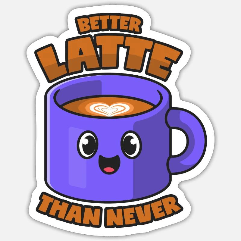 Latte Macchiato Stickers | Unique Designs | Spreadshirt