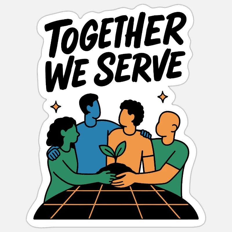 Volunteerism Stickers | Unique Designs | Spreadshirt