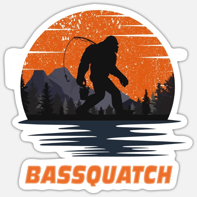 Bassquatch Stickers | Unique Designs | Spreadshirt