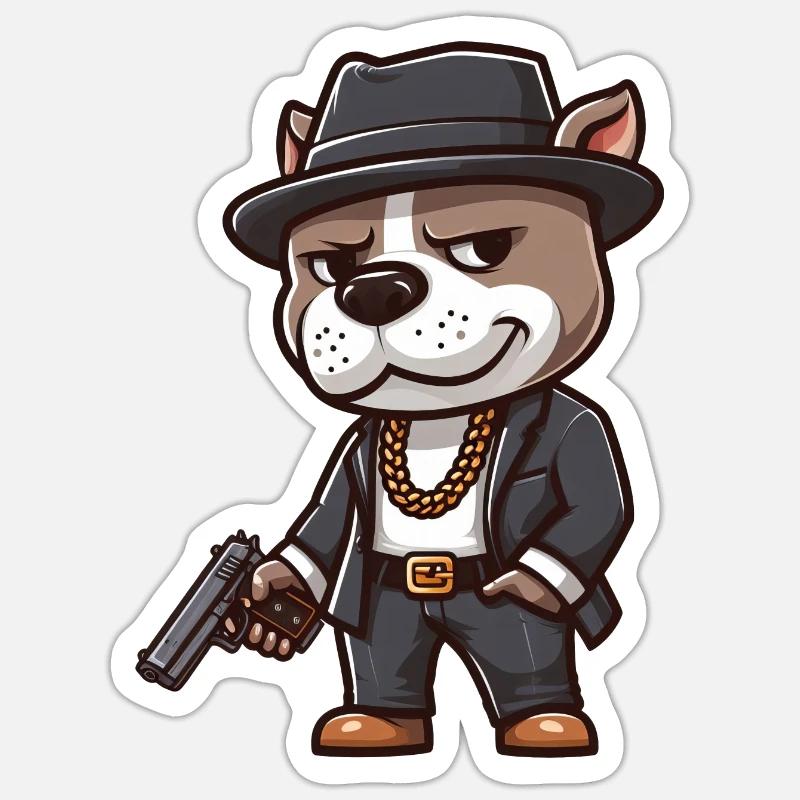 Cartoon Gangsters Have A Nice Day, Chinese Gangster Animation, Blocked
