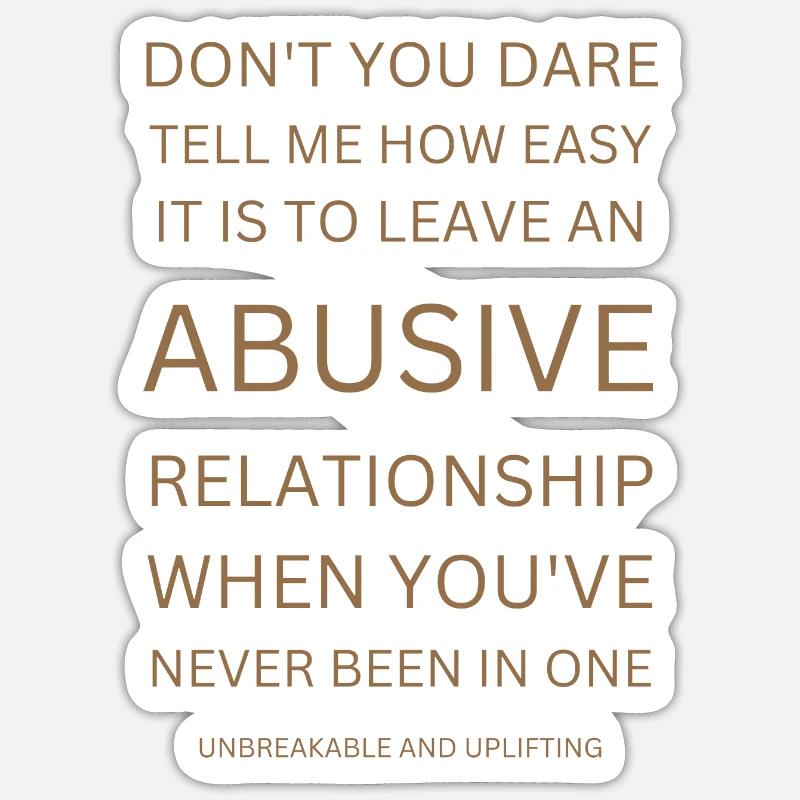 Abusers Stickers | Unique Designs | Spreadshirt