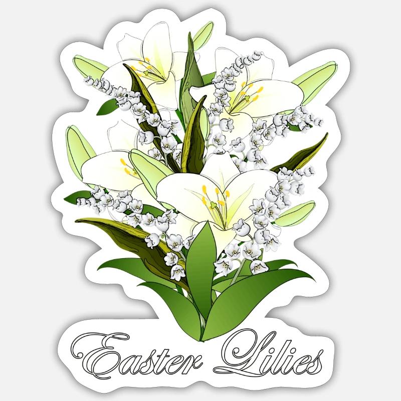 Lilies Stickers | Unique Designs | Spreadshirt