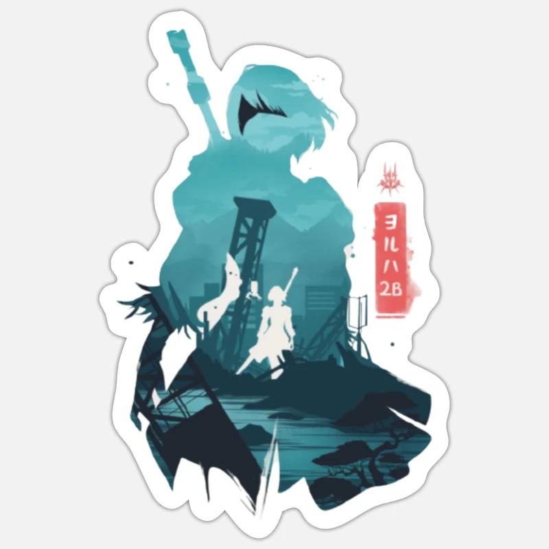 Nier-automata Stickers | Unique Designs | Spreadshirt