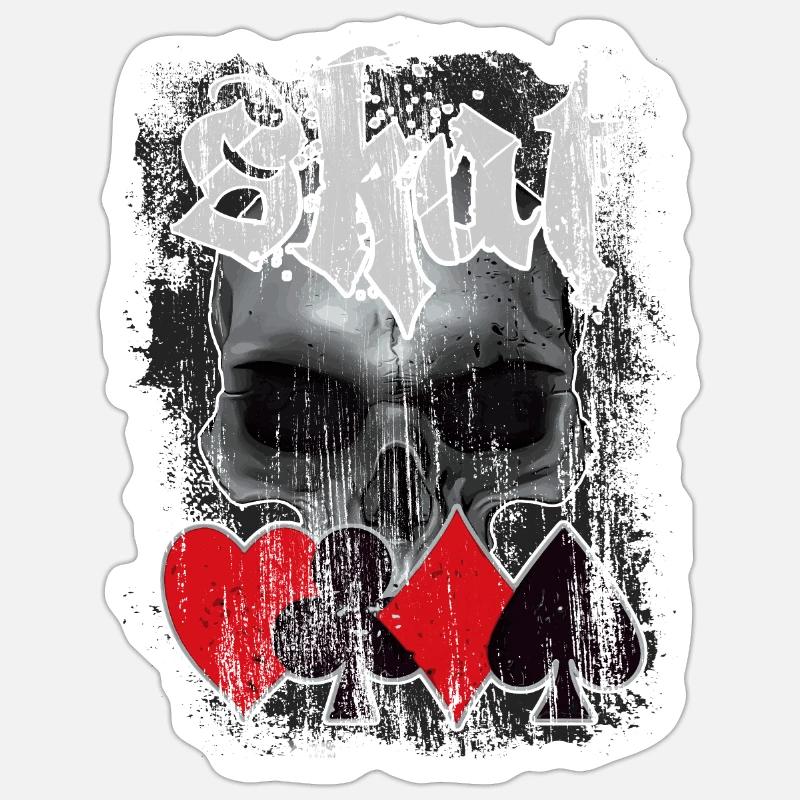 Skat Stickers | Unique Designs | Spreadshirt