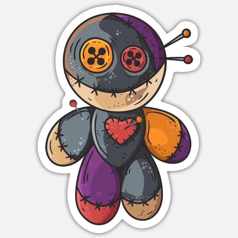 Voodoo Doll Stickers | Unique Designs | Spreadshirt