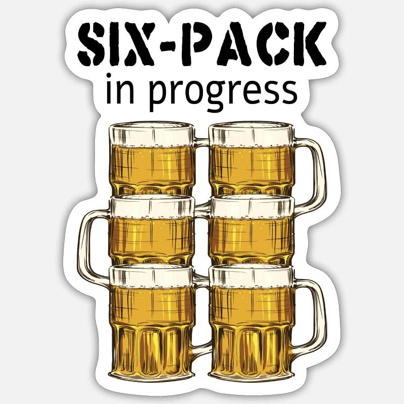 Six Pack Stickers | Unique Designs | Spreadshirt