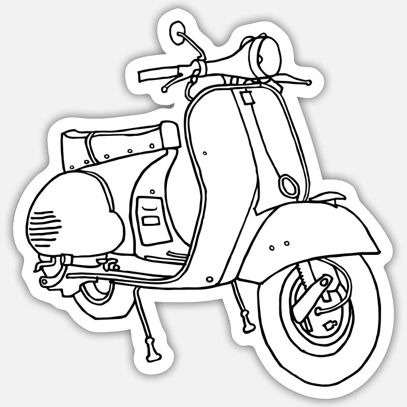 Motor-scooter Stickers | Unique Designs | Spreadshirt
