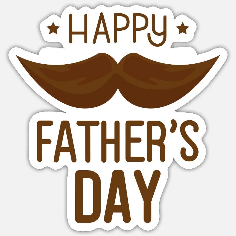 Happy-fathers-day Stickers | Unique Designs | Spreadshirt