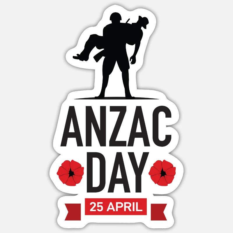 Anzac Stickers | Unique Designs | Spreadshirt
