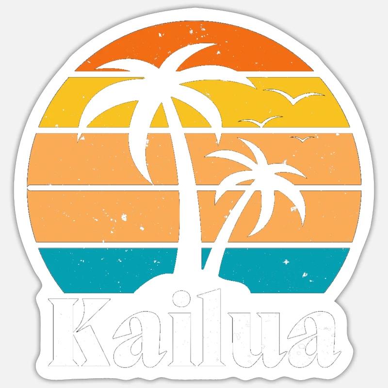Kailua Stickers | Unique Designs | Spreadshirt