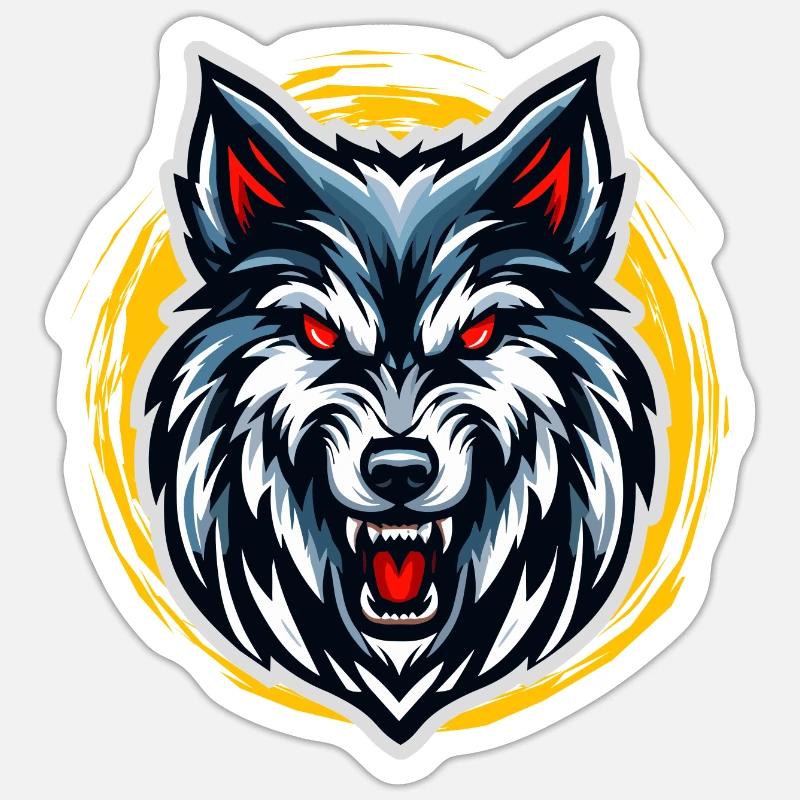 Wolfy Stickers | Unique Designs | Spreadshirt