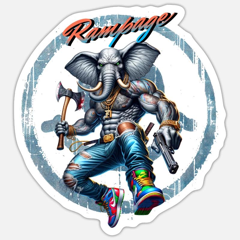 Rampage Stickers | Unique Designs | Spreadshirt