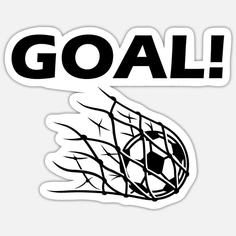 Soccer Goal Stickers | Unique Designs | Spreadshirt