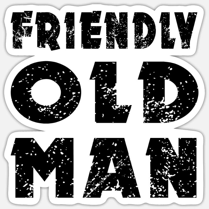 Old Man Stickers | Unique Designs | Spreadshirt