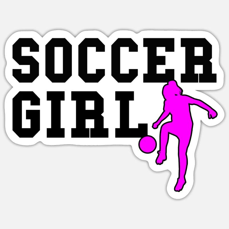 Soccer-girl Stickers | Unique Designs | Spreadshirt