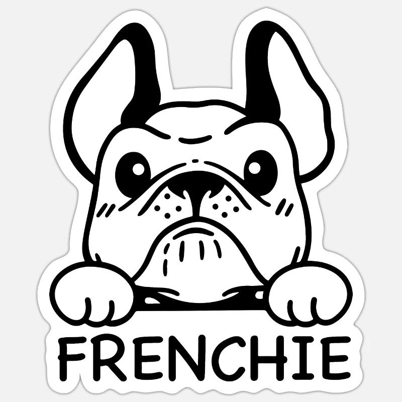 Frenchies Stickers | Unique Designs | Spreadshirt